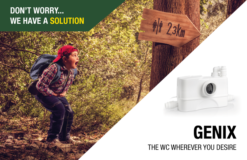 Genix, the wc wherever you desire | DAB Pumps