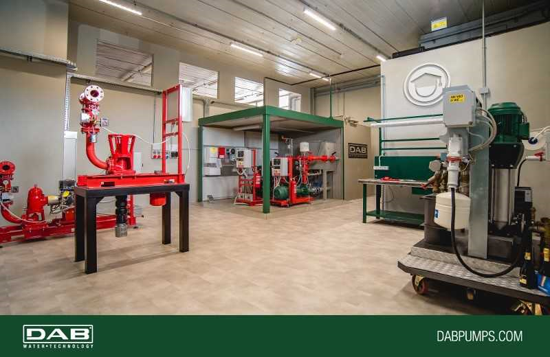 D.Lab, the laboratory for technical training in fire-fighting | DAB Pumps