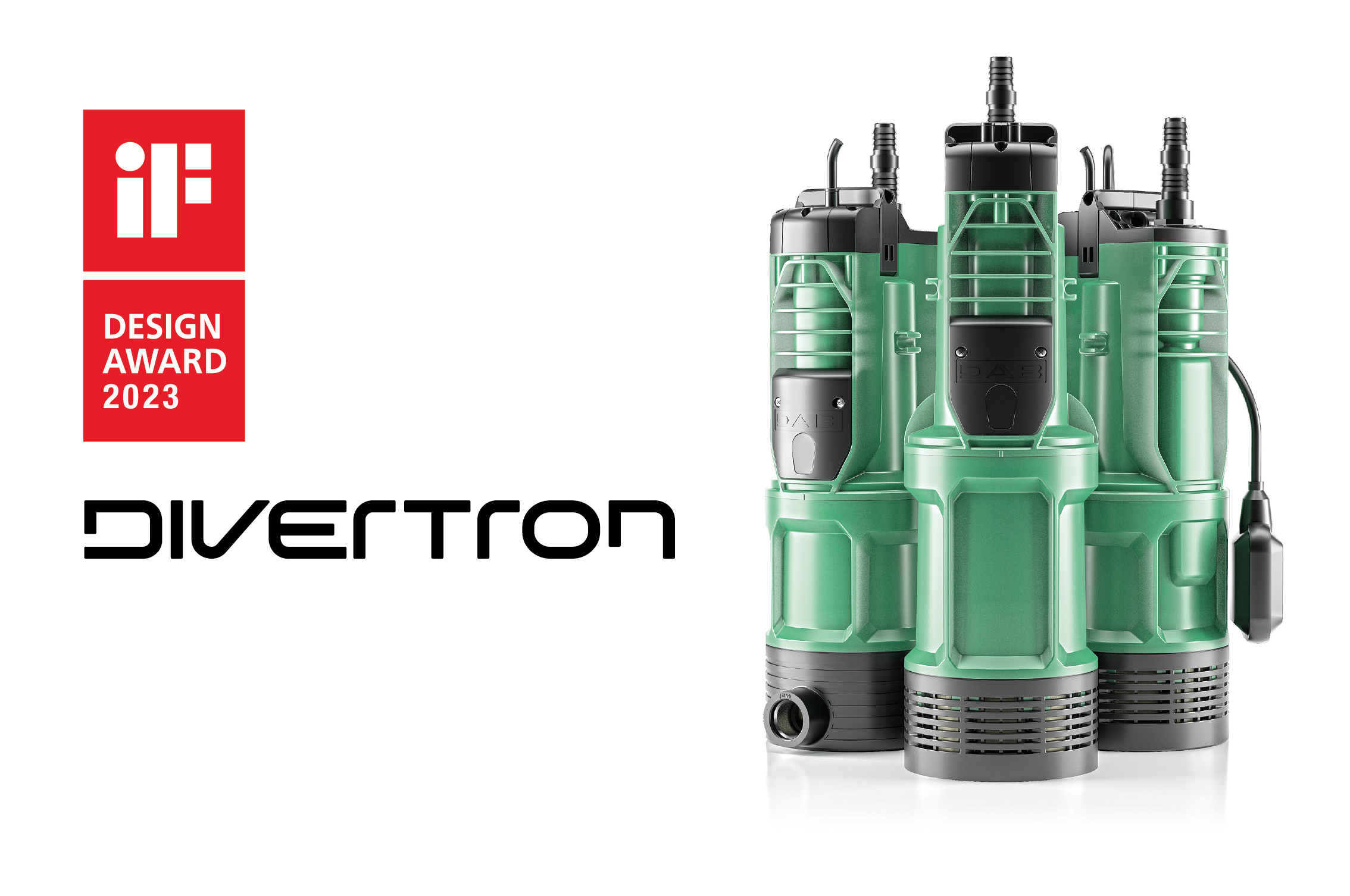 DIVERTRON VINCE L’iF DESIGN AWARD 2023 | DAB Pumps